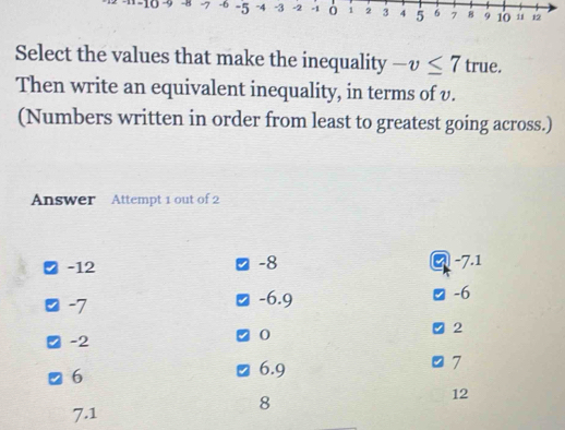 Solved: −10 -9 -8 -7 -6 -5 -4 -3 -2 -1 ò 1 2 3 4 5 6 7 8 9 10 11 12 ...