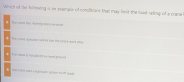Solved: Which of the following is an example of conditions that may ...