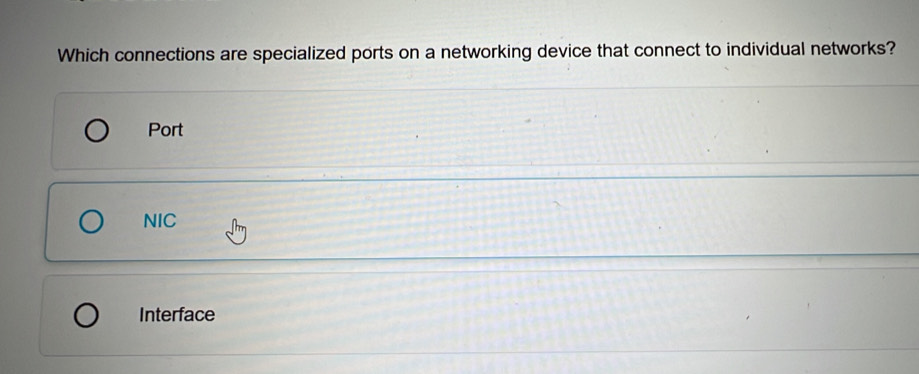 Solved: Which connections are specialized ports on a networking device ...