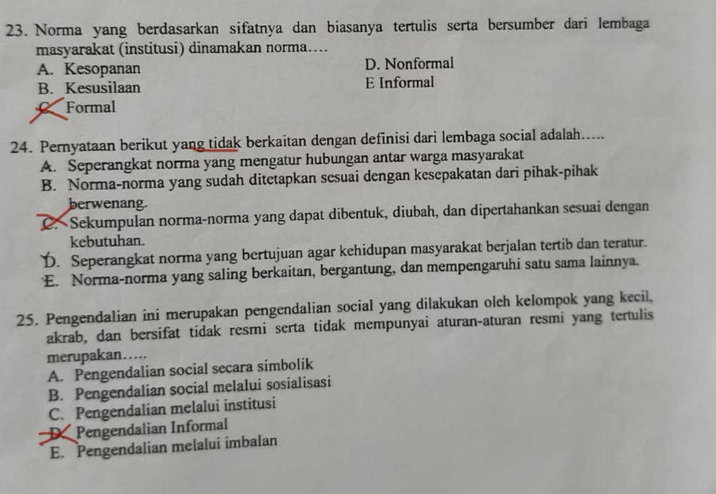 Telah dijawab:Norma yang berdasarkan sifatnya dan biasanya tertulis ...