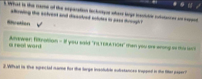 Solved: What is the name of the separation technique where largs ...