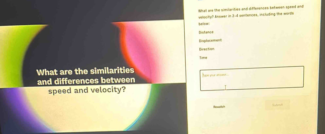 Solved: What are the similarities and differences between speed and ...