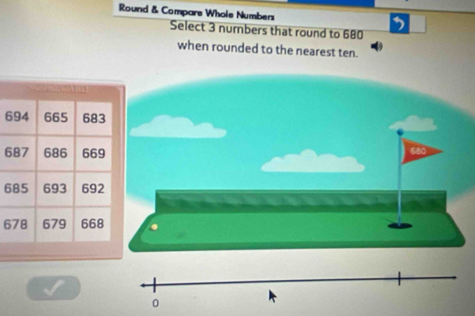 Solved: Round & Compare Whole Numbers Select 3 numbers that round to ...