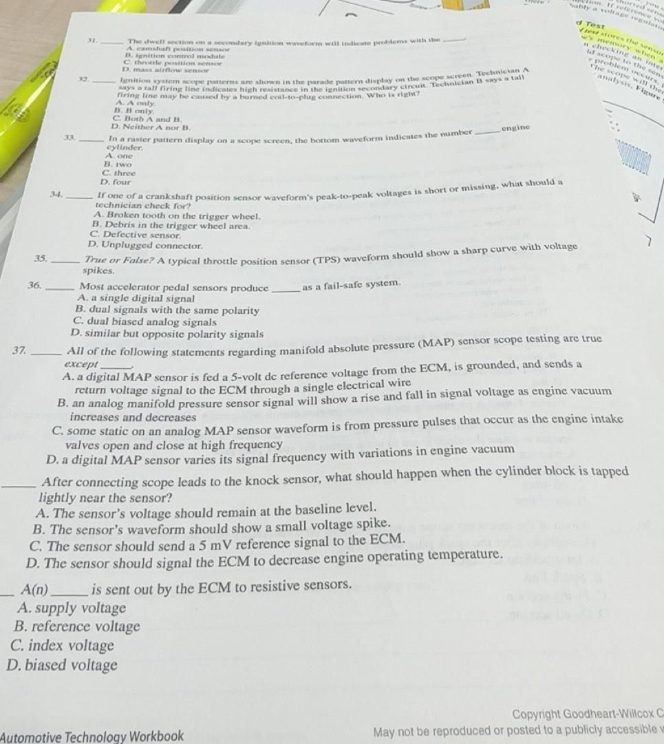Solved: on. té référence o horted sens hably a voltage regulato d Test ...
