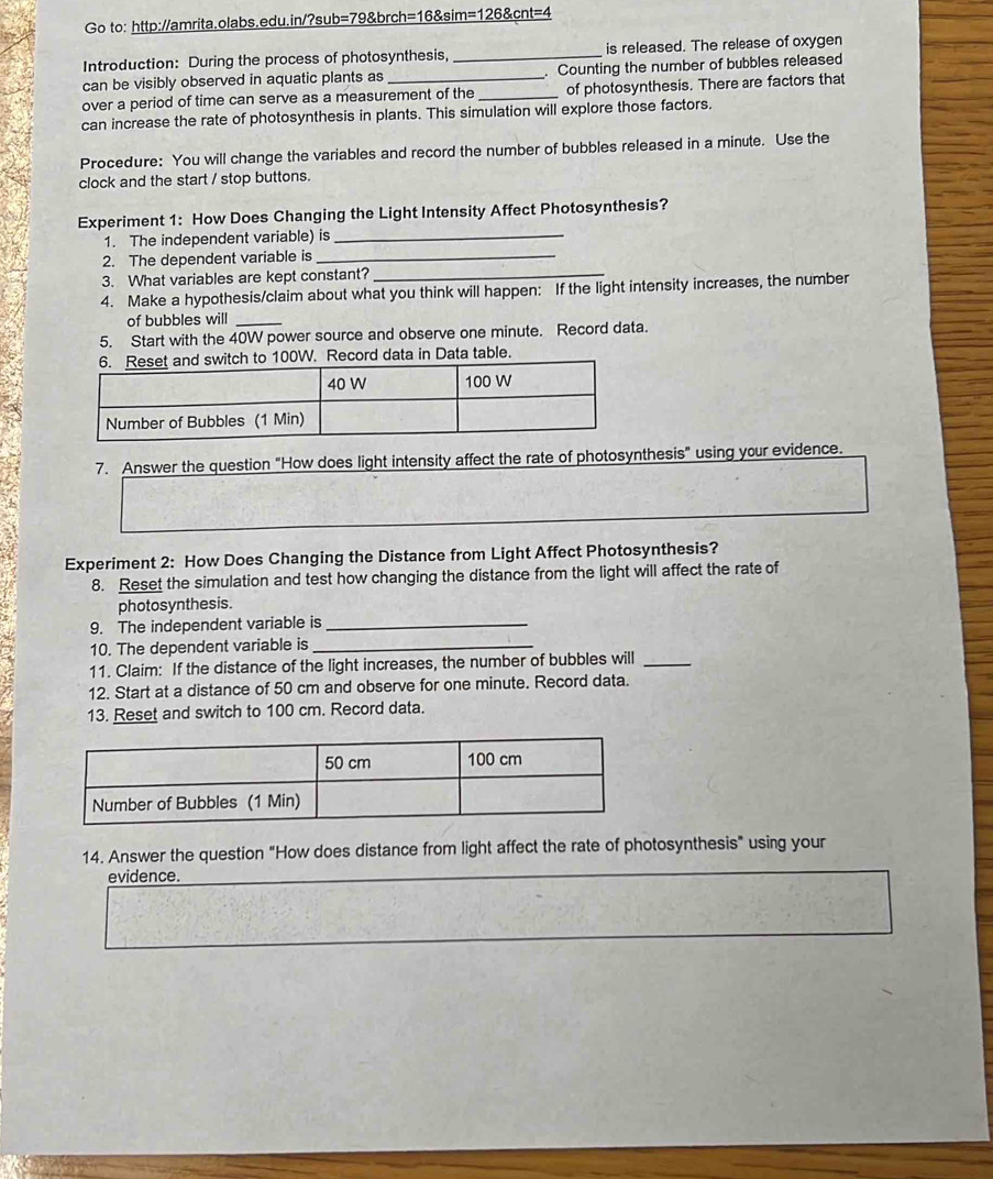 Solved: Go to: http://amrita.olabs.edu.in/?sub=79&brch=16&sim=126&cnt=4 ...