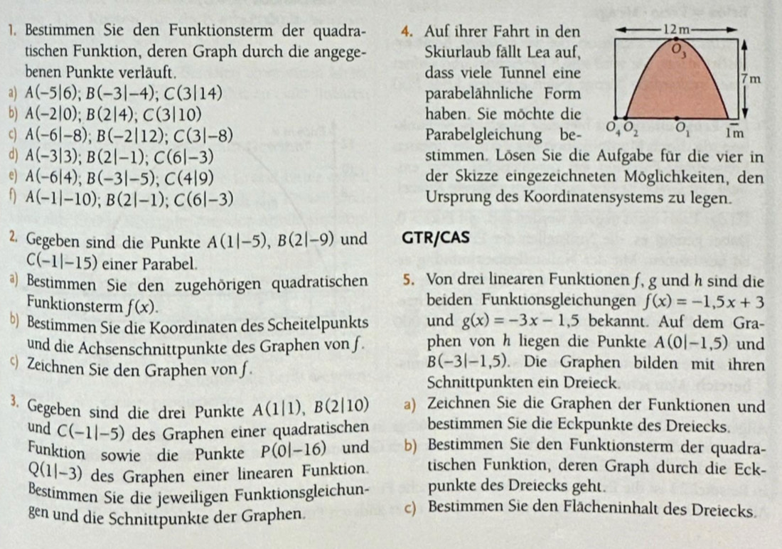 Gelöst:Bestimmen Sie den Funktionsterm der quadra- 4. Auf ihrer Fahrt ...
