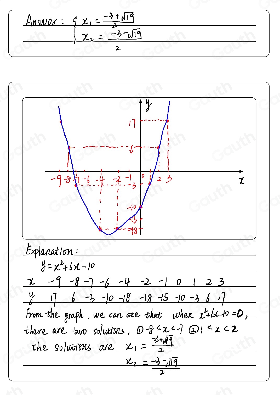 Solved: The variables x and y are connected by the equation y= 1/2 x^2 ...