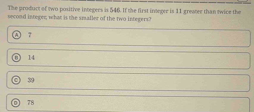 Solved: The product of two positive integers is 546. If the first ...