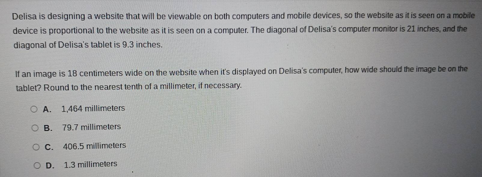 Solved: Delisa is designing a website that will be viewable on both ...