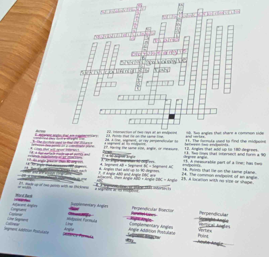 Solved: Across combined they f2 Adjarent angon side 5. The formula used ...