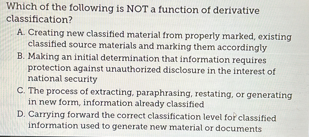 Solved: Which of the following is NOT a function of derivative ...