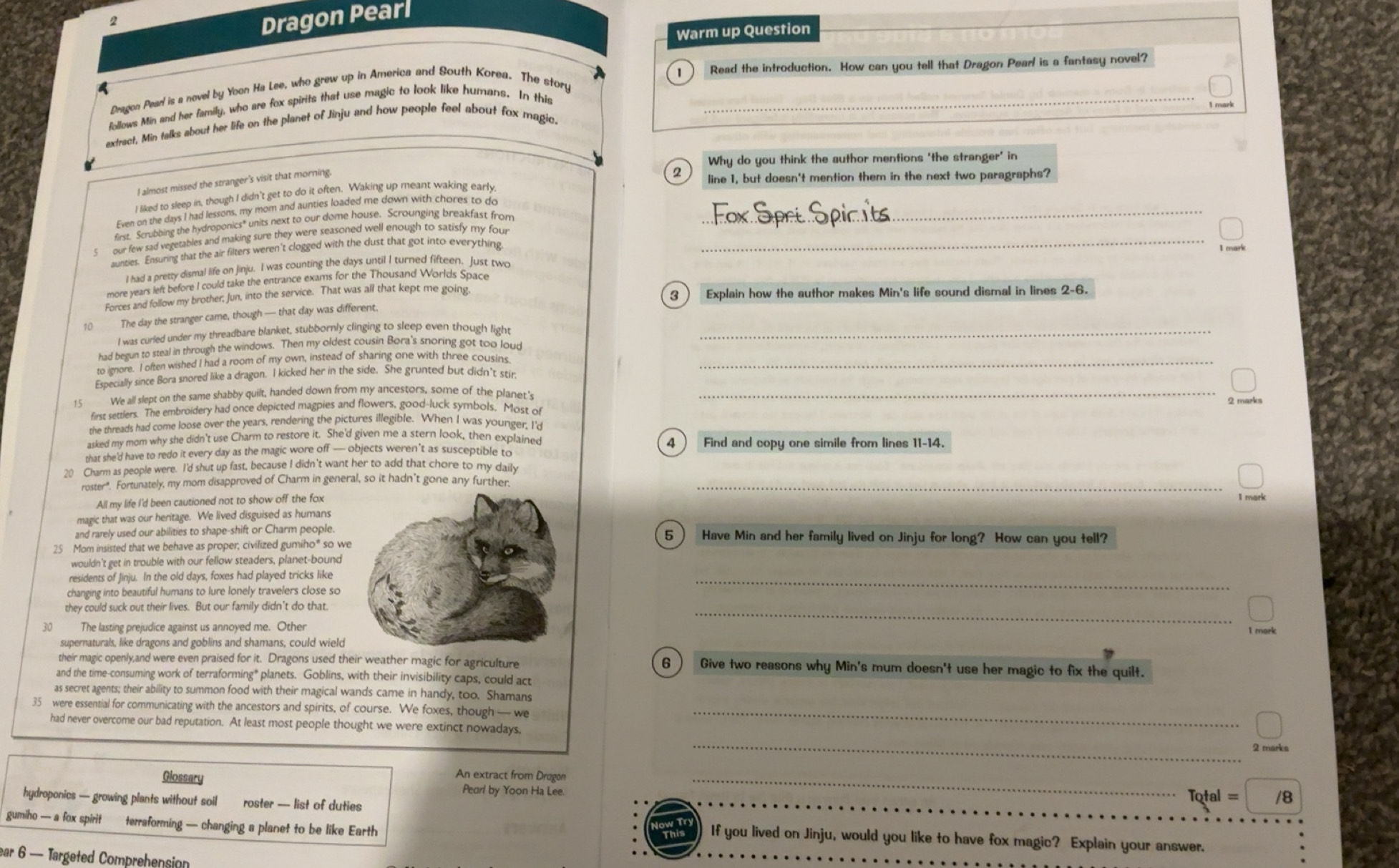 Solved: Dragon Pearl Warm up Question 1 Read the introduction. How can ...