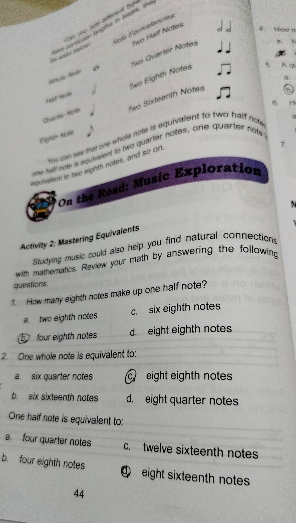 Solved: Son you add diferent typ x e particuter lengihs in beats, the V ...