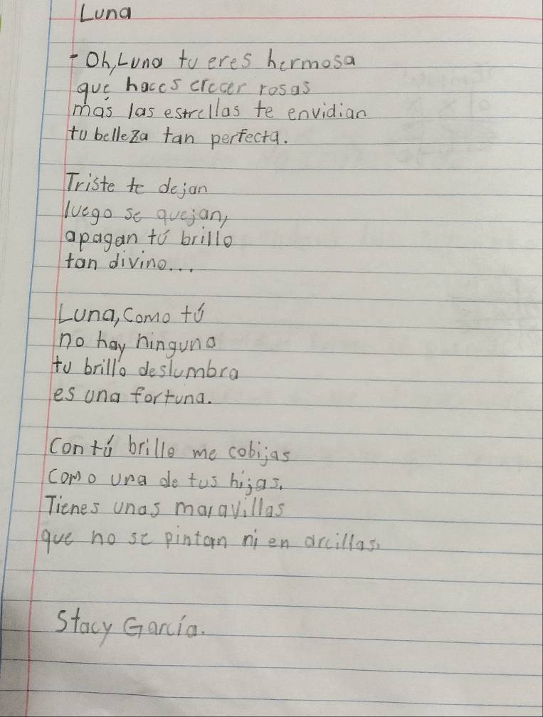 Resuelto:Luna Oh, Luno to eres hermosa gue haces crccer rosas mas las ...