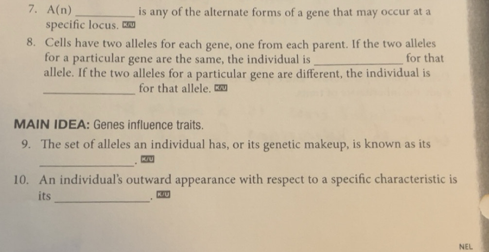 Solved: A(n) _is any of the alternate forms of a gene that may occur at ...