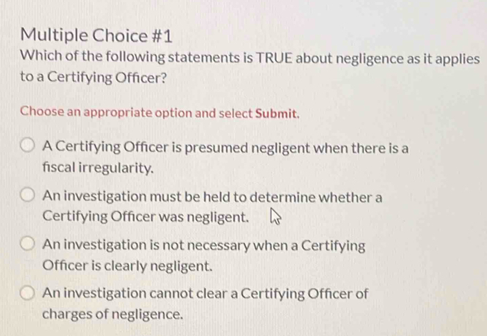 Solved: #1 Which of the following statements is TRUE about negligence ...