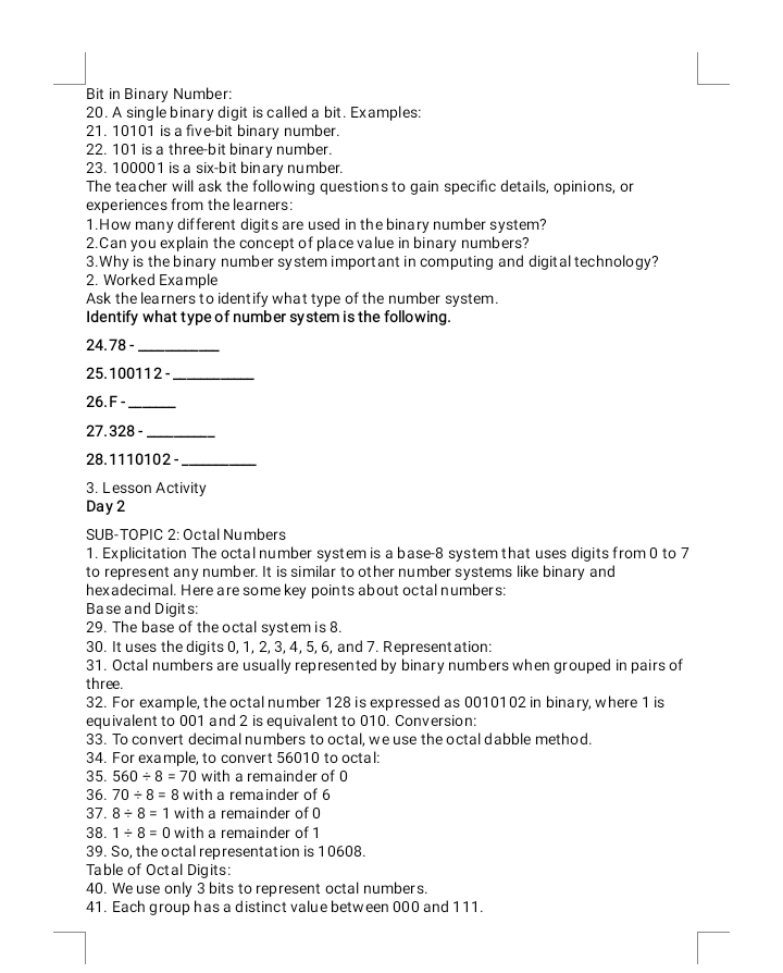 Solved: Bit in Binary Number: 20. A single binary digit is called a bit ...