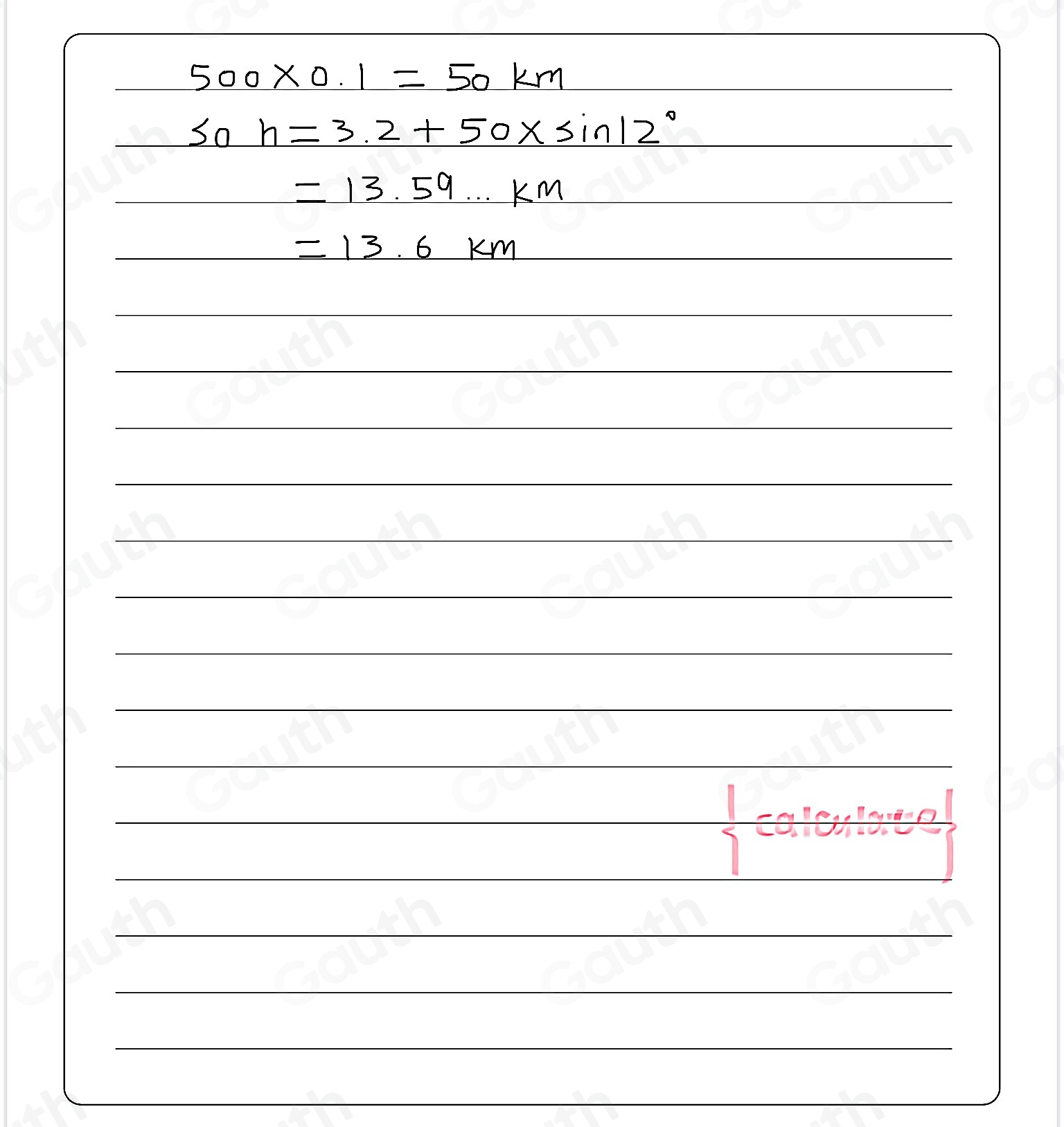 Solved: A plane is ascending at an angle of 12° from the horizontal ...