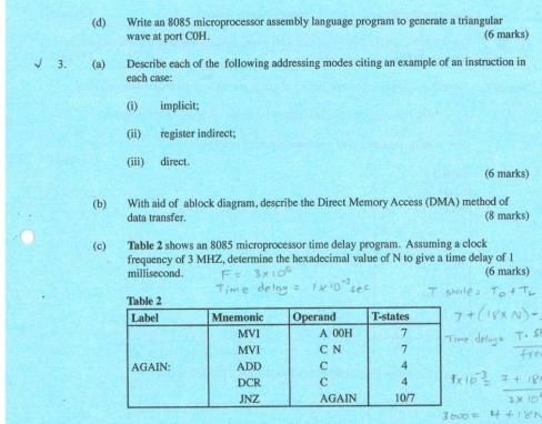 Solved: Write an 8085 microprocessor assembly language program to ...