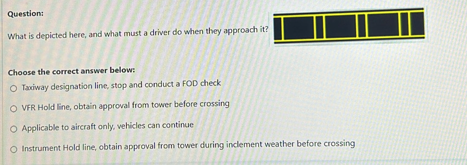 Solved: What is depicted here, and what must a driver do when they ...