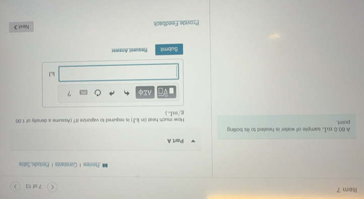 Solved: Item 7 7 of 13 > Review | Constants | Periodic Table Part A A ...