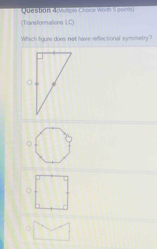 Solved: Question 4(Multiple Choice Worth 5 points) (Transformations LC ...