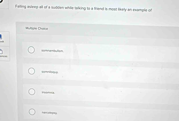 Solved: Falling asleep all of a sudden while talking to a friend is ...