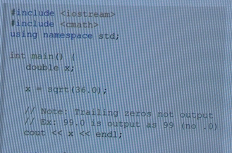 Solved: #include #include using namespace std; int main() double x; x ...