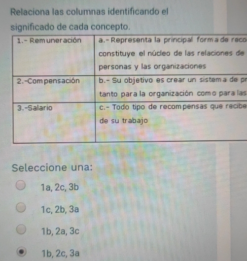 Resuelto:Relaciona las columnas identificando el significado de cada ...