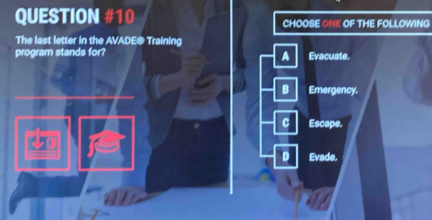 Solved: CHOOSE ONE OF THE FOLLOWING The last letter in the AVADE ...