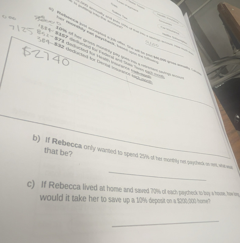 Solved: Gas Loạn Paymens is putting into the account Sales Tax Cyroo ...