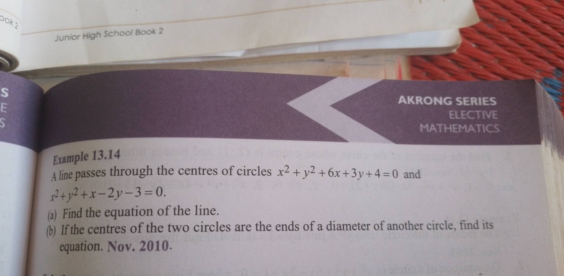 Solved: bok2 Junior High School Book 2 AKRONG SERIES ELECTIVE ...