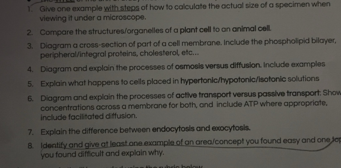 Solved: Give one example with steps of how to calculate the actual size ...
