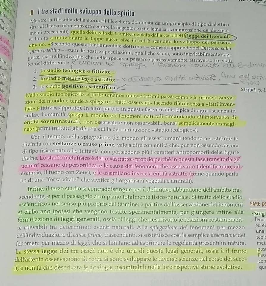 Risolto:ruran # I tre stadi dello sviluppo dello spirito one iraton é ...