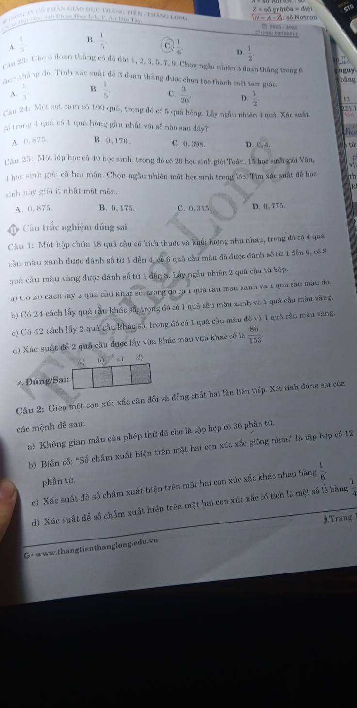 Giải quyết:Z=50 prôtôn n=aiei STO (N=A-2) *# công ty có phần giáo dục ...