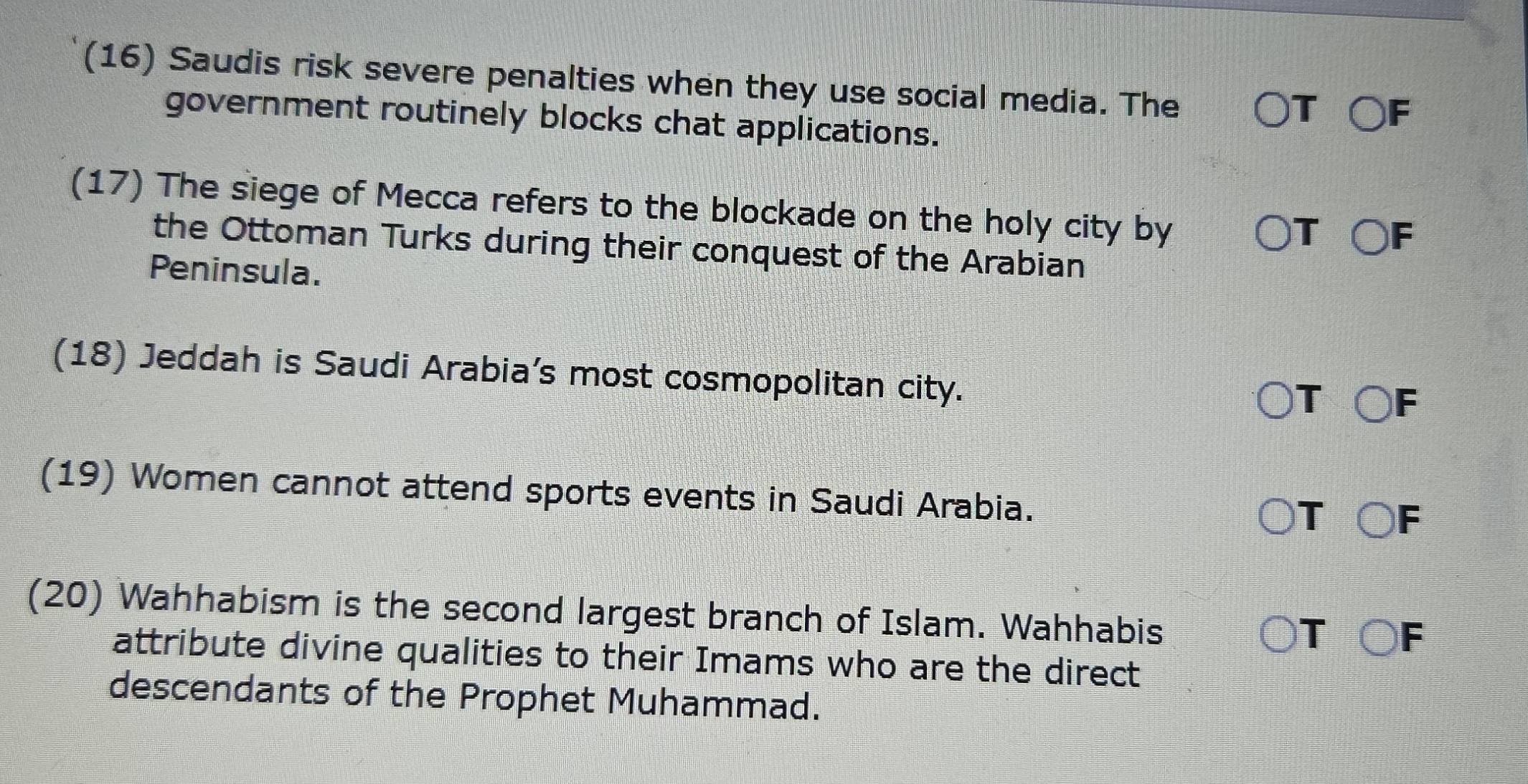 Solved: (16) Saudis risk severe penalties when they use social media ...