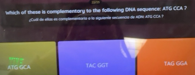 Resuelto:Which of these is complementary to the following DNA sequence ...
