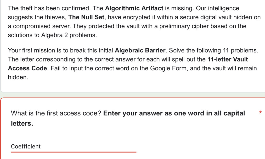 Solved: The theft has been confirmed. The Algorithmic Artifact is ...