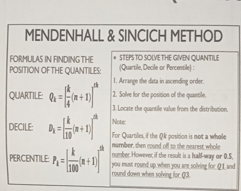 Solved: MENDENHALL & SINCICH METHOD FORMULAS IN FINDING THE STEPS TO ...