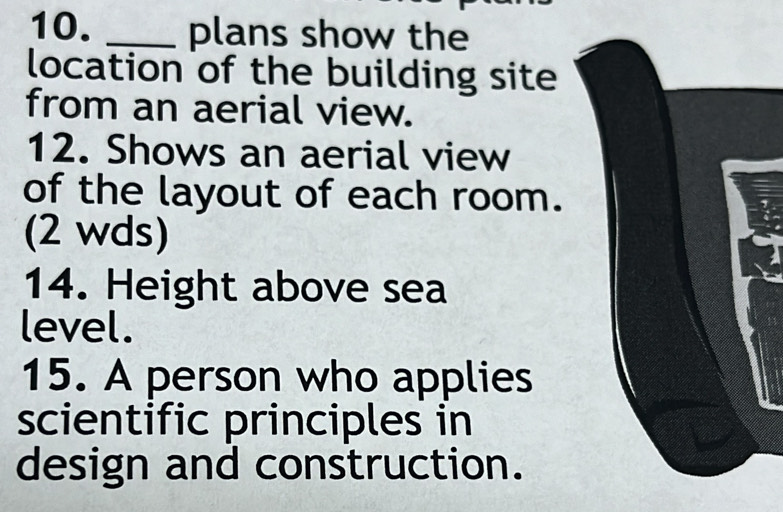 Solved: plans show the location of the building site from an aerial ...