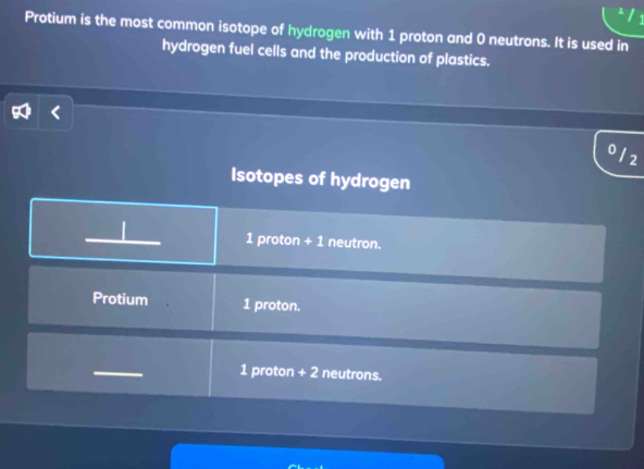 Solved: Protium is the most common isotope of hydrogen with 1 proton ...