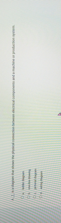 Solved: A _?_ is a diagram that shows the physical connection between ...