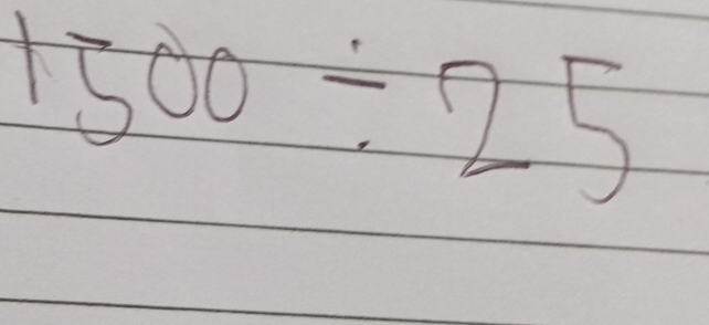 Solved: 1500/ 25 [Math]