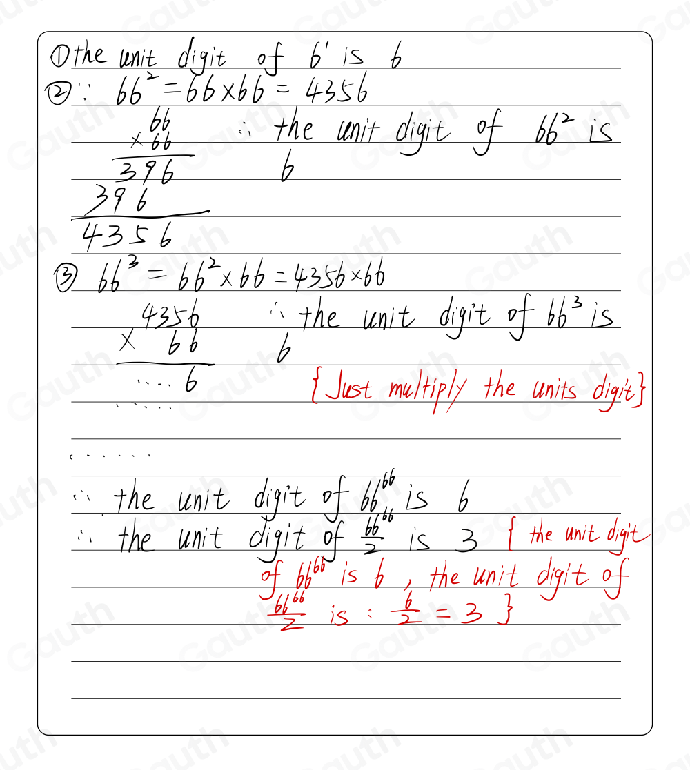 Solved: Catherine’s computer correctly calculates 66^(66)/2 . What is ...
