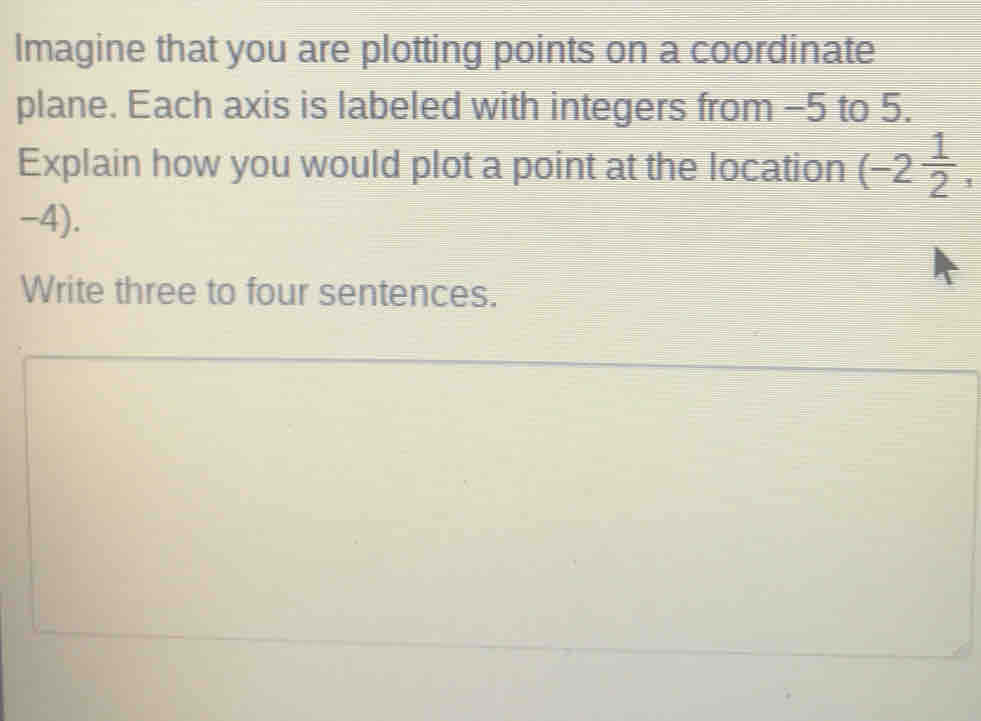 Solved: Imagine that you are plotting points on a coordinate plane ...