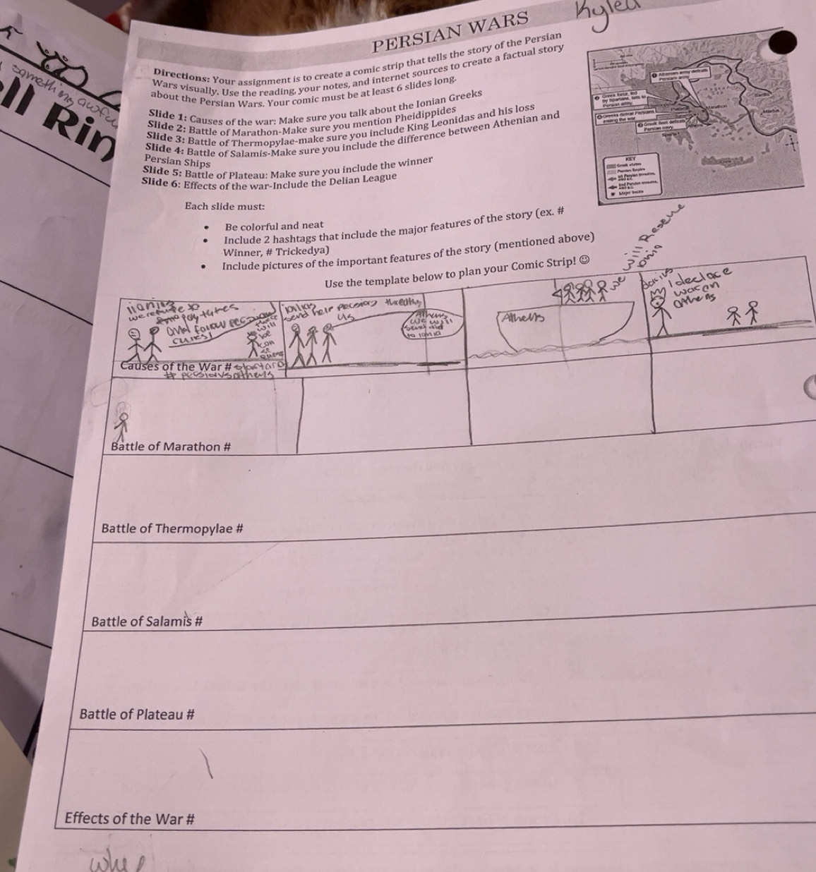Solved: PERSIAN WARS Directions: Your assignment is to create a comic ...