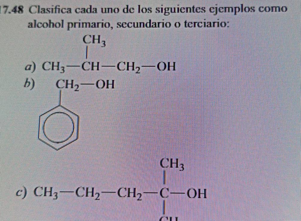 Resuelto:17.48 Clasifica cada uno de los siguientes ejemplos como ...