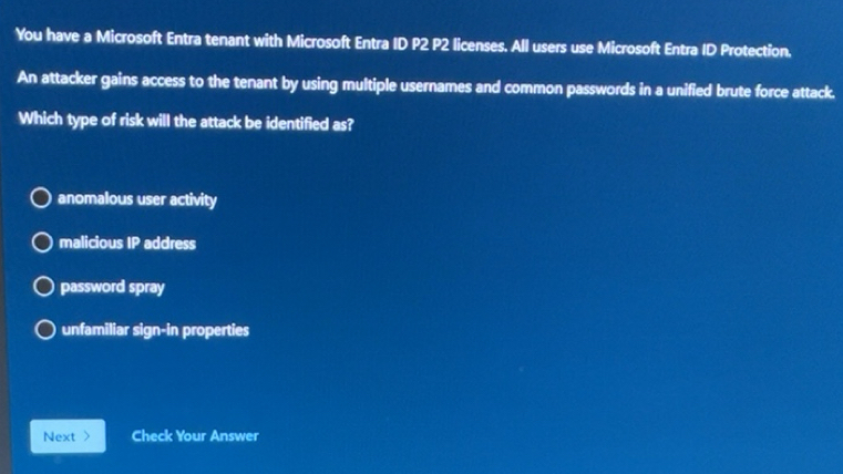 Solved: You have a Microsoft Entra tenant with Microsoft Entra ID P2 P2 ...