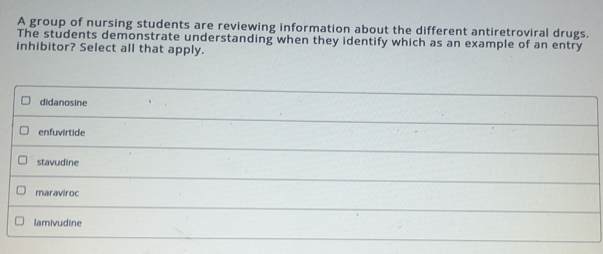 Solved: A group of nursing students are reviewing information about the ...