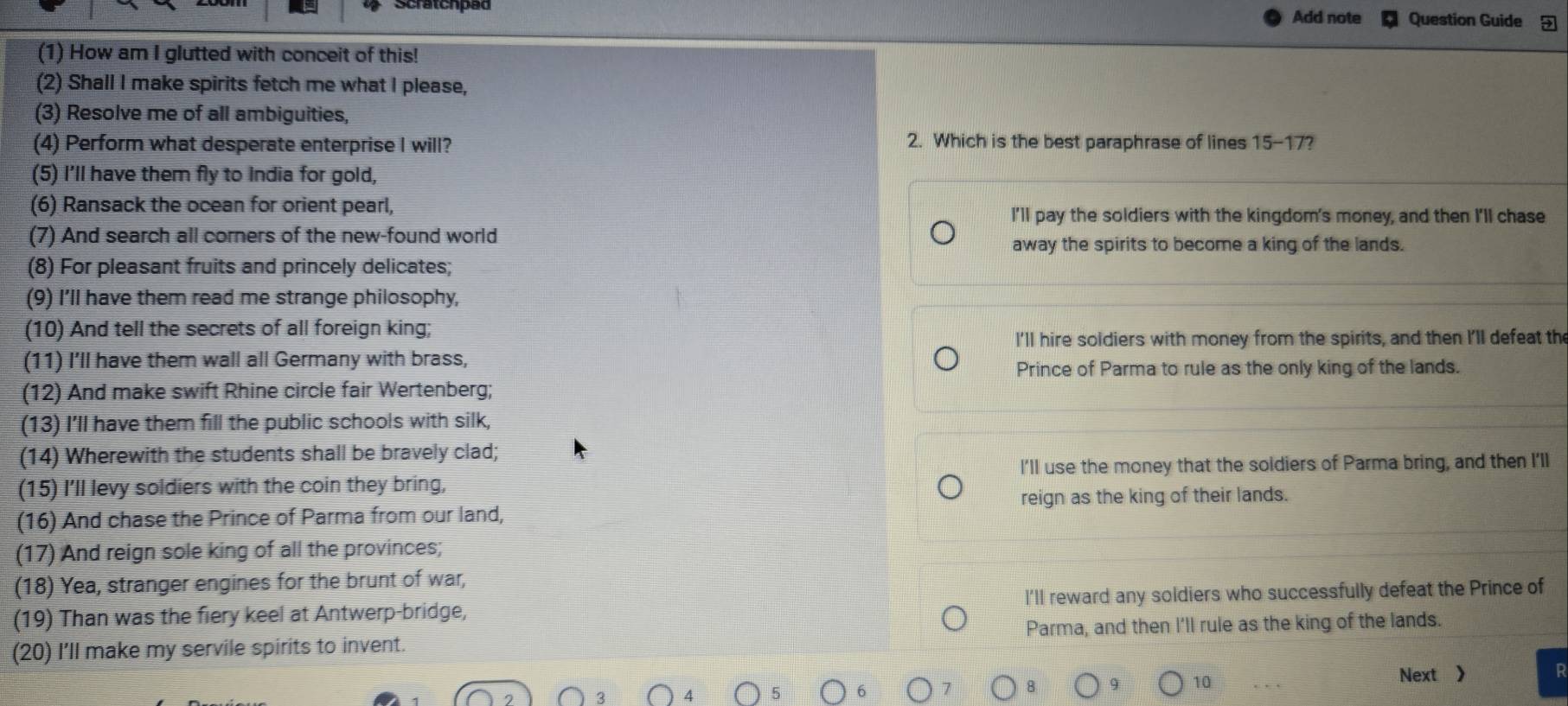 Solved: Add note Question Guide (1) How am I glutted with conceit of ...